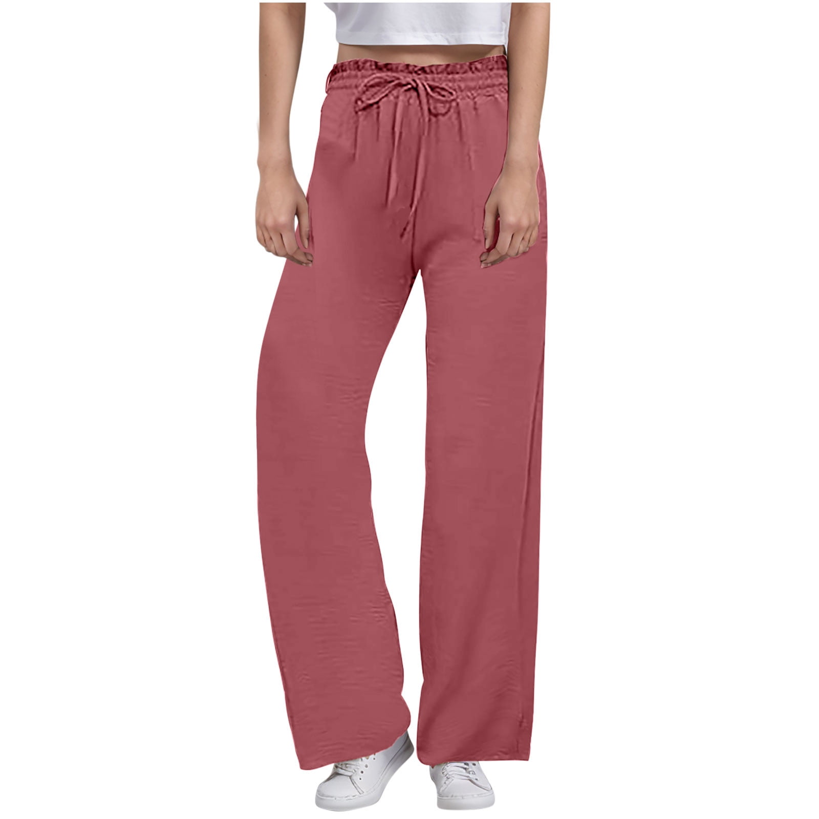 Pejock Fashion Savings Deals! Womens Yoga Dress Pants Comfy Drawstring ...