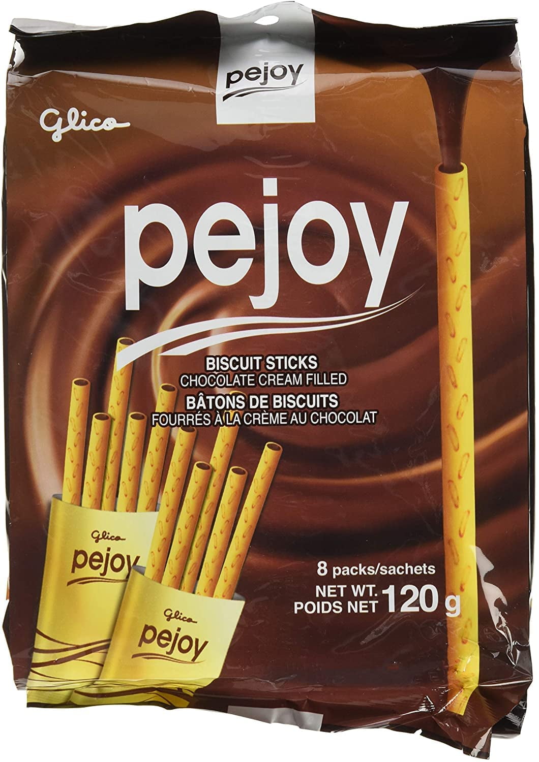 Pejoy Chocolate Cream Biscuit Stick, Chocolate, Family Pack 4.24 oz (Pack of 5) - Walmart.com