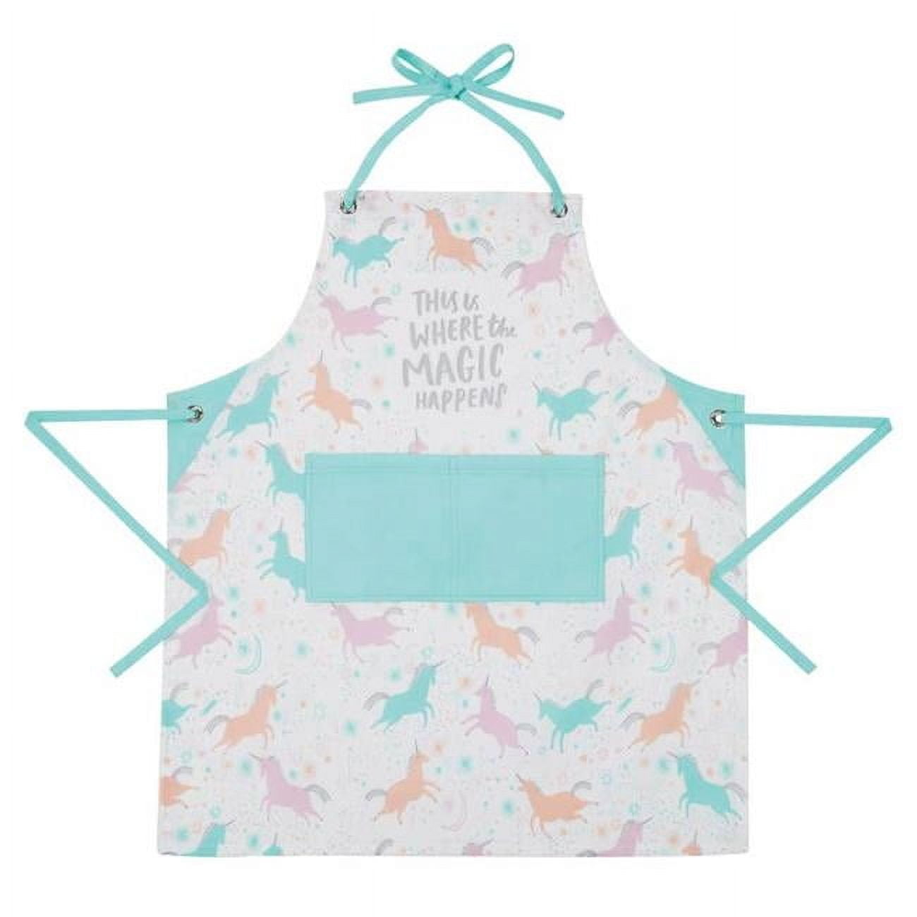 Peking Handicraft 02HLL24C 28 x 32 in. Unicorn Magic Happens Apron ...