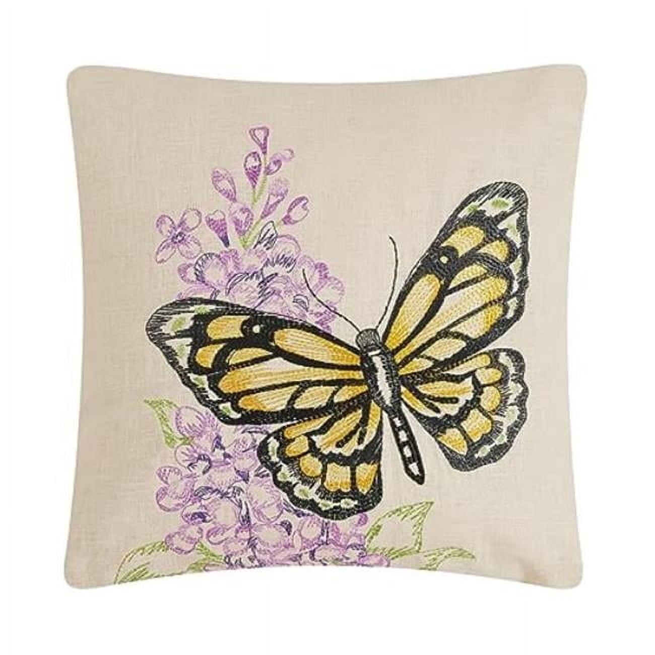 Peking Handicraft 24SJM10909C16SQ 16 x 16 in. Monarch Butterfly Square ...