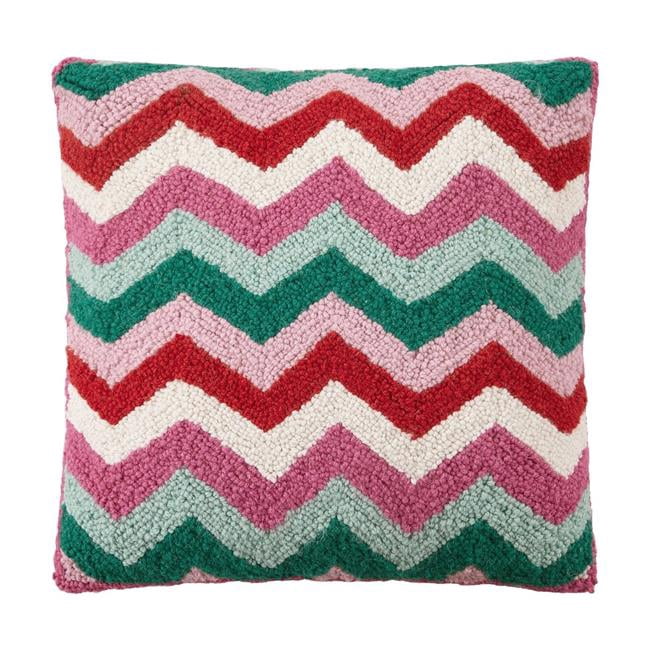 Peking Handicraft 31APS256C16SQ 16 x 16 in. Zig Zag Poly Fill Hook ...