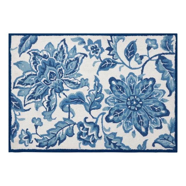 Peking Handicraft 27 x 40 in. Jacobean Hook Area Rug, Multi Color ...