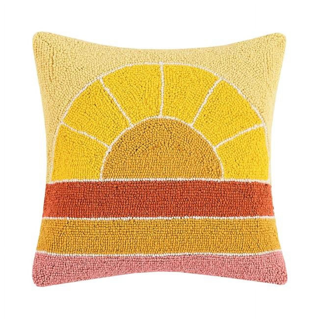Peking Handicraft 30APS20C16SQ 16 x 16 in. Retro Rainbow Poly Filled ...