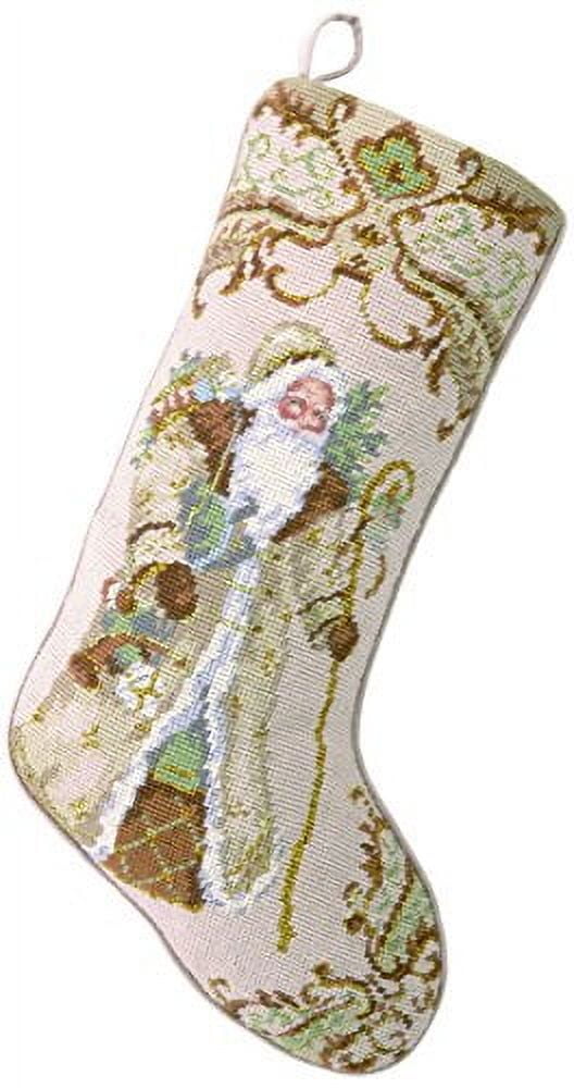 Peking Handicraft 31SJM2029MC Santa with Gifts Needlepoint Stocking ...