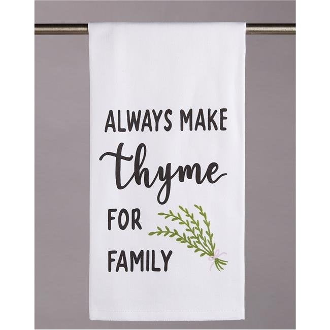Peking Handicraft Always Make Thyme Kitchen Towel - Pack of 4 - Walmart.com
