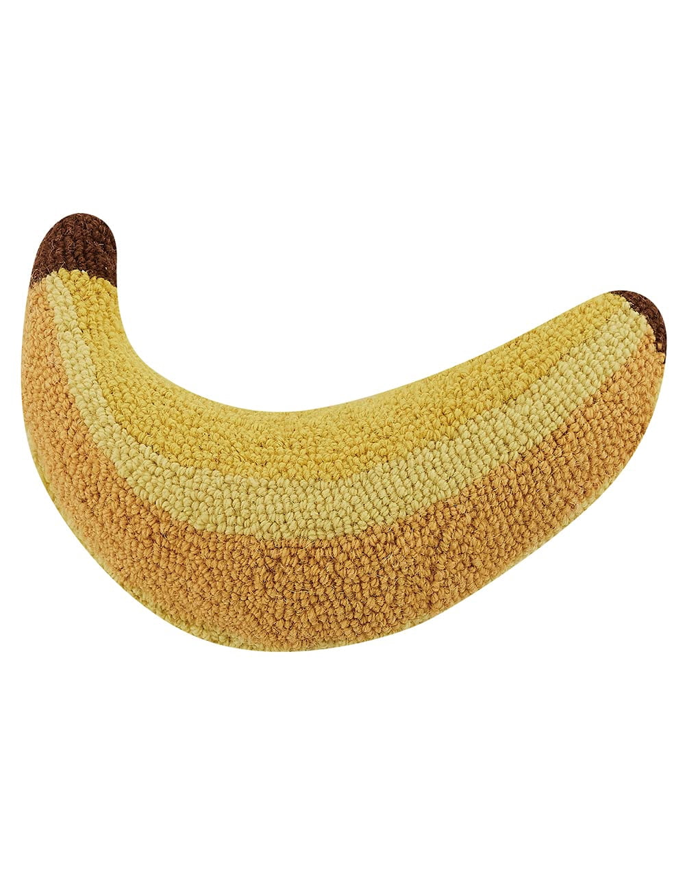 Peking Handicraft Banana Shaped Hook Pillow, 12-inch Length, Wool and ...