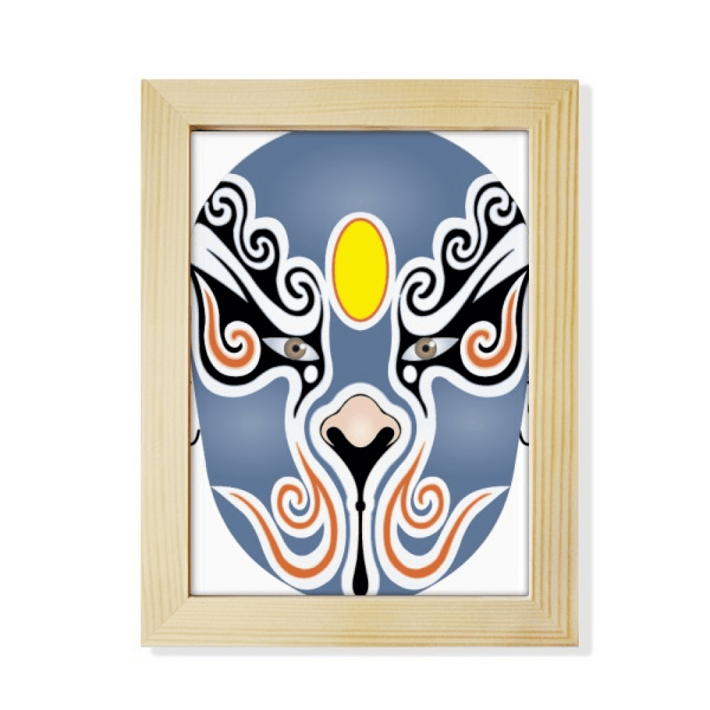 Peking Opera Head Colorful Baizitu Desktop Adorn Photo Frame Display ...