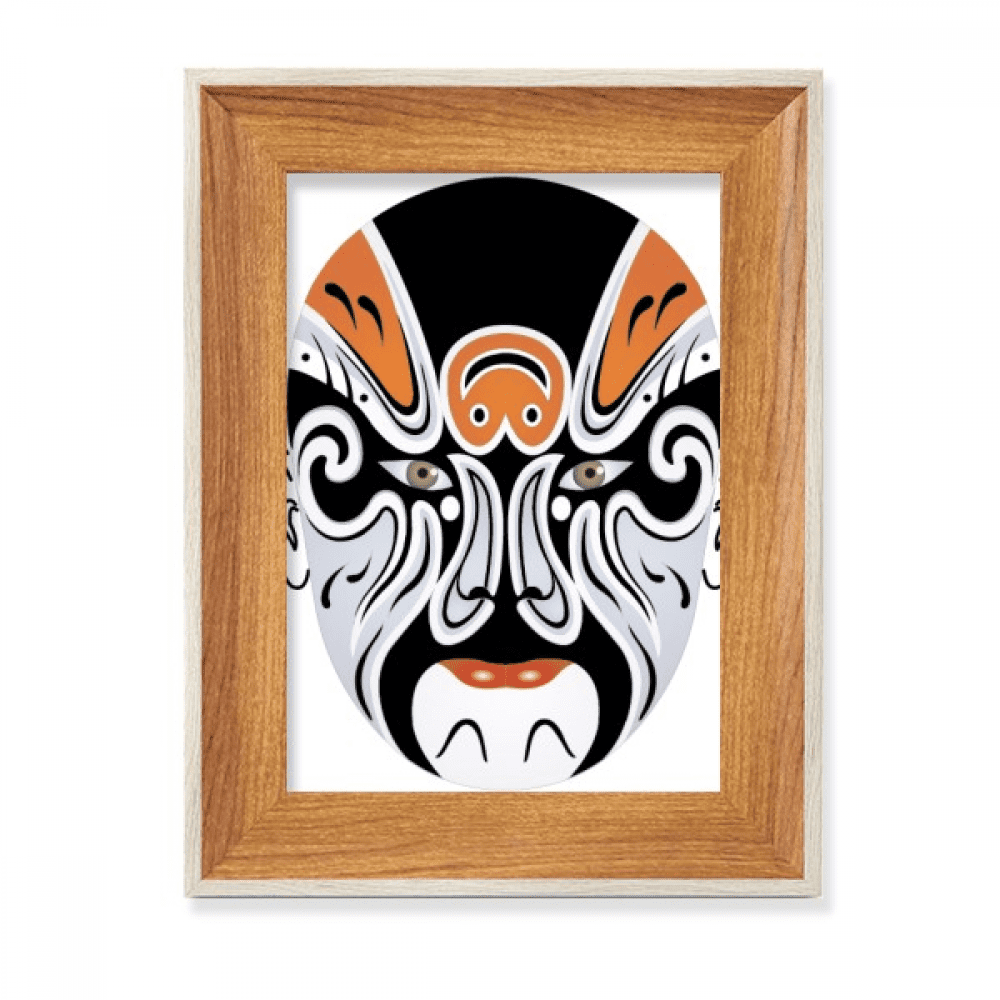 Peking Opera Head Colorful Changbanpo Desktop Wooden Photo Frame ...