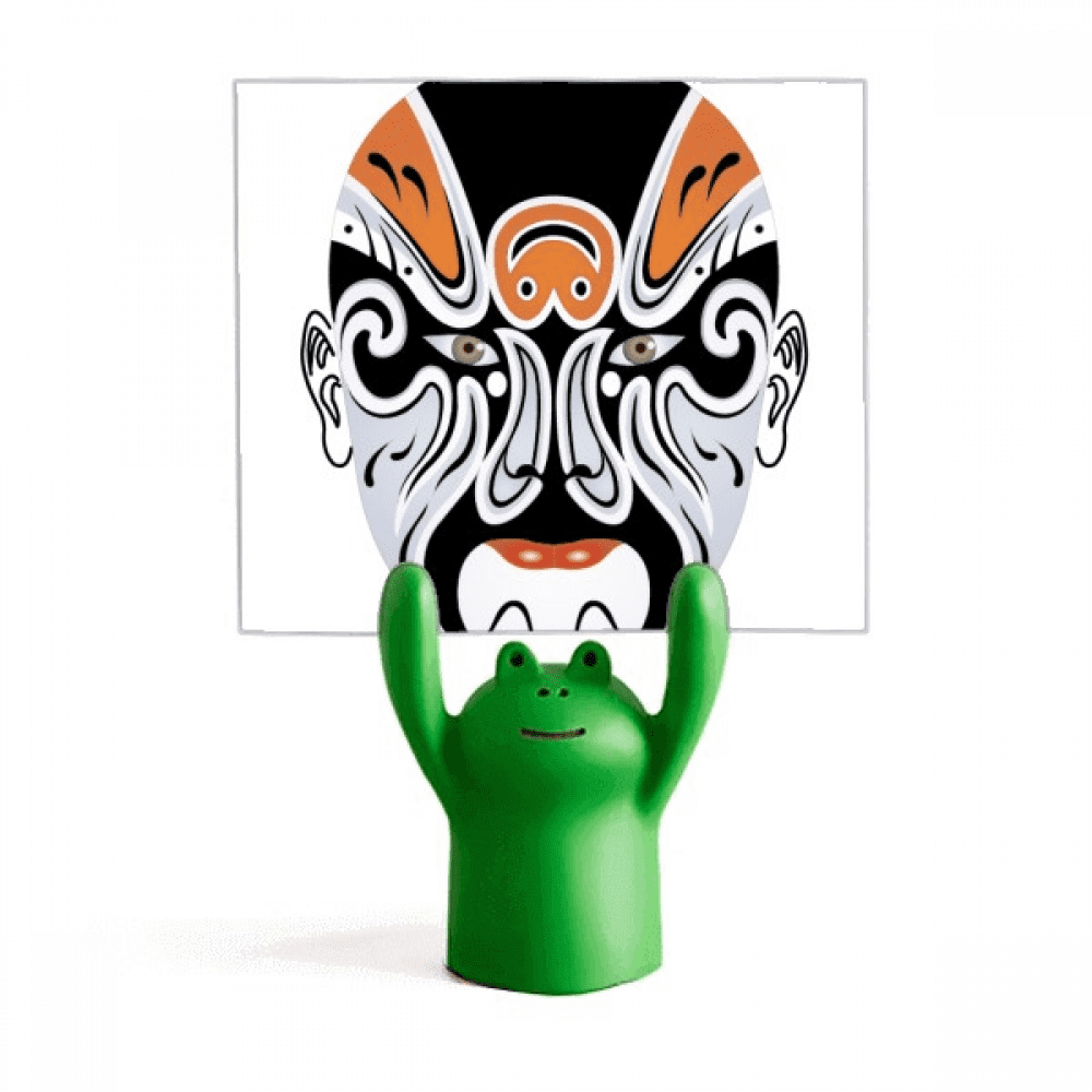 Peking Opera Head Colorful Changbanpo Memo Holder Cartoon Animal Frog ...