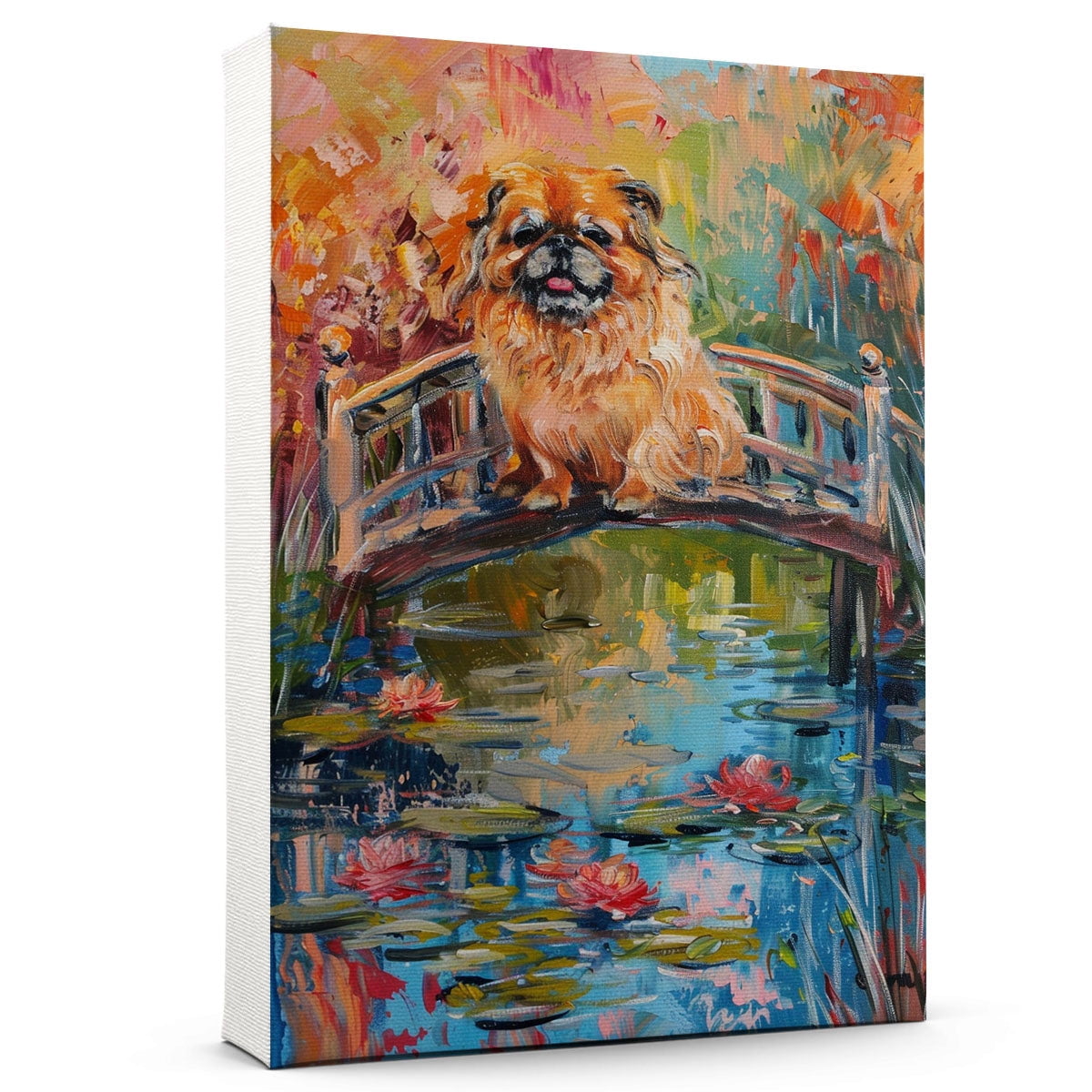 Pekingese Art Print Poster, Dog Canvas, Pekingese Wall Art Decor, Dog ...