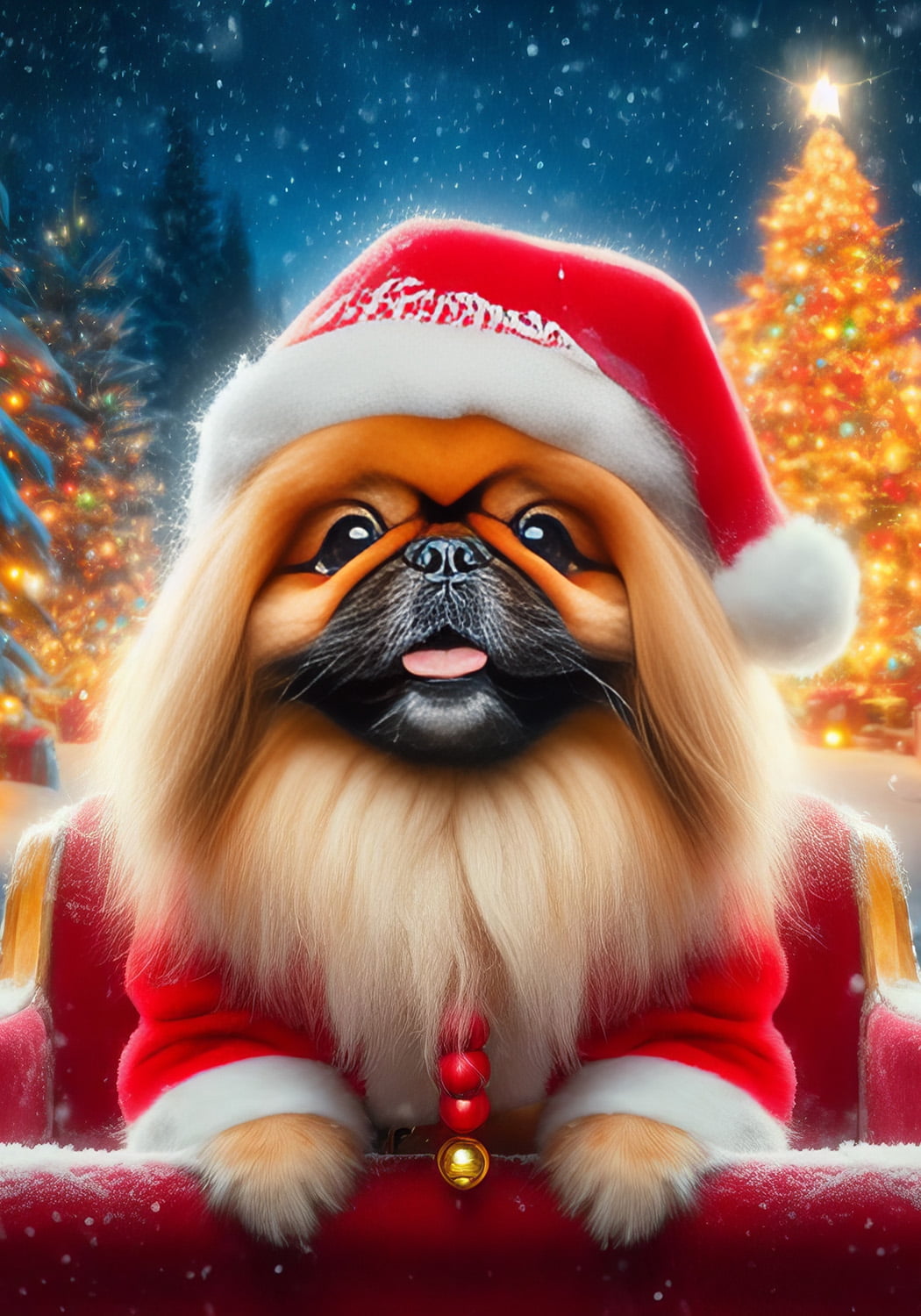 Pekingese - Best of Breed DCR Christmas Garden Flag - Walmart.com