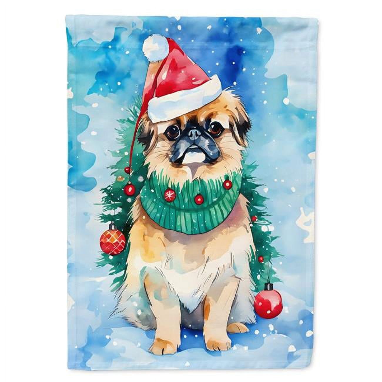 Carolines Treasures DAC3556CHF 40 x 28 in. Pekingese Christmas ...