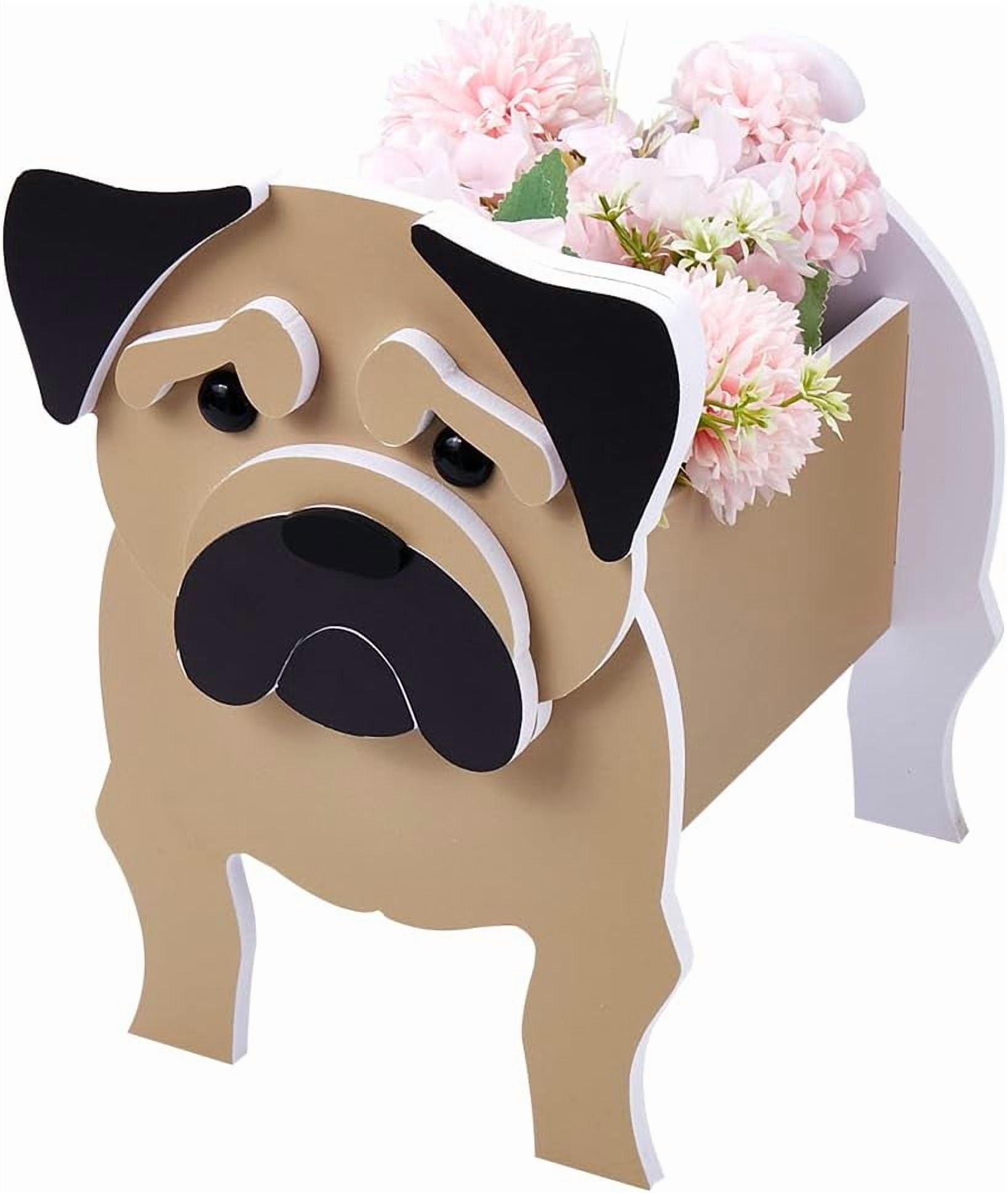 Pekingese Dog Planter Plant Pots Pet Animal Shaped Planter Pots Flower ...
