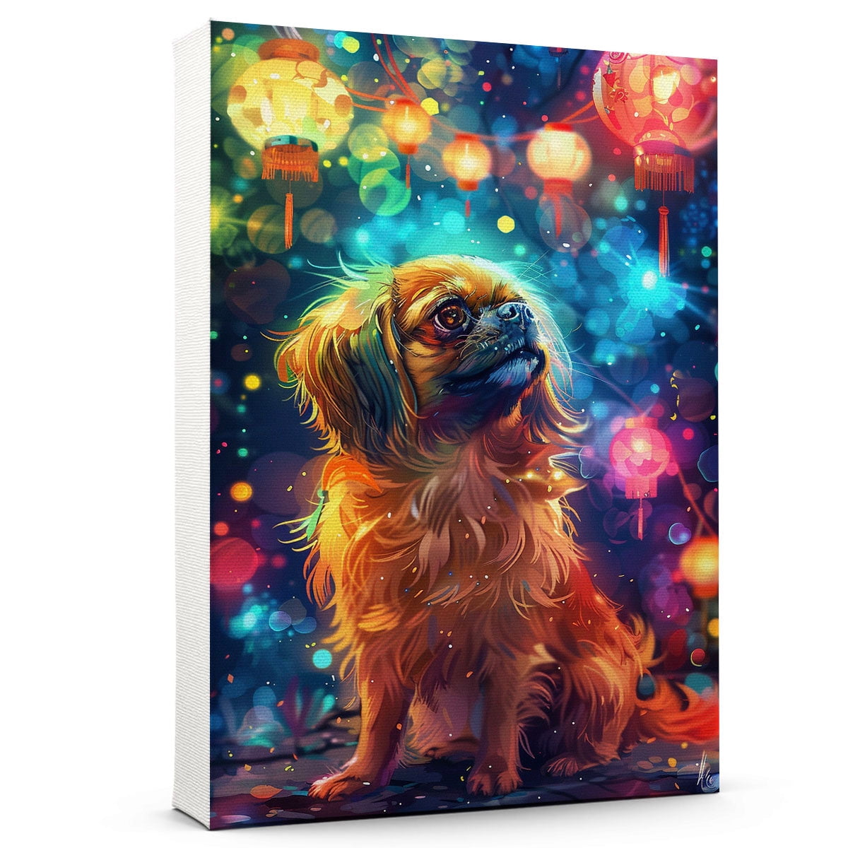 Pekingese Dog Poster Unframe Wall Art & Decor , Pekingese Dog Canvas ...