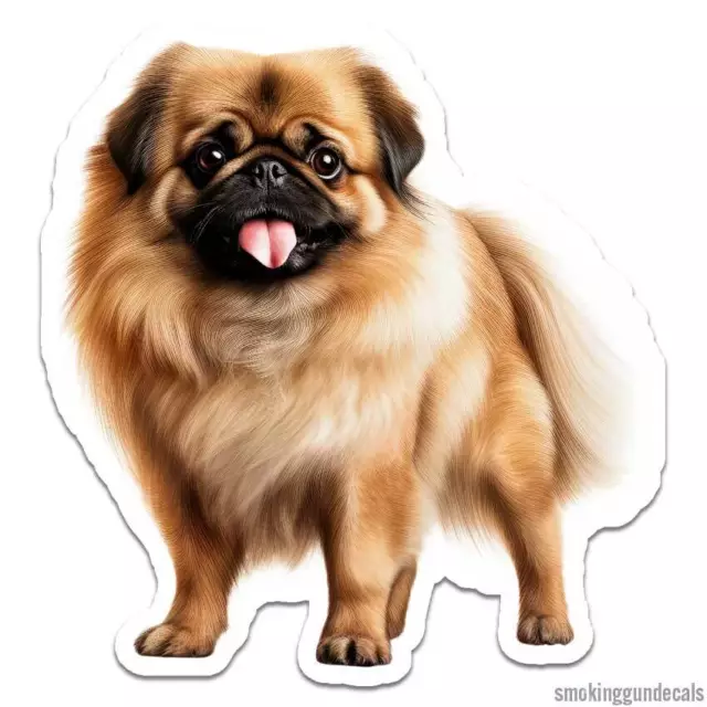 Pekingese Dog Sticker Indoor Outdoor Phone Decal Water Bottle Stickers ...