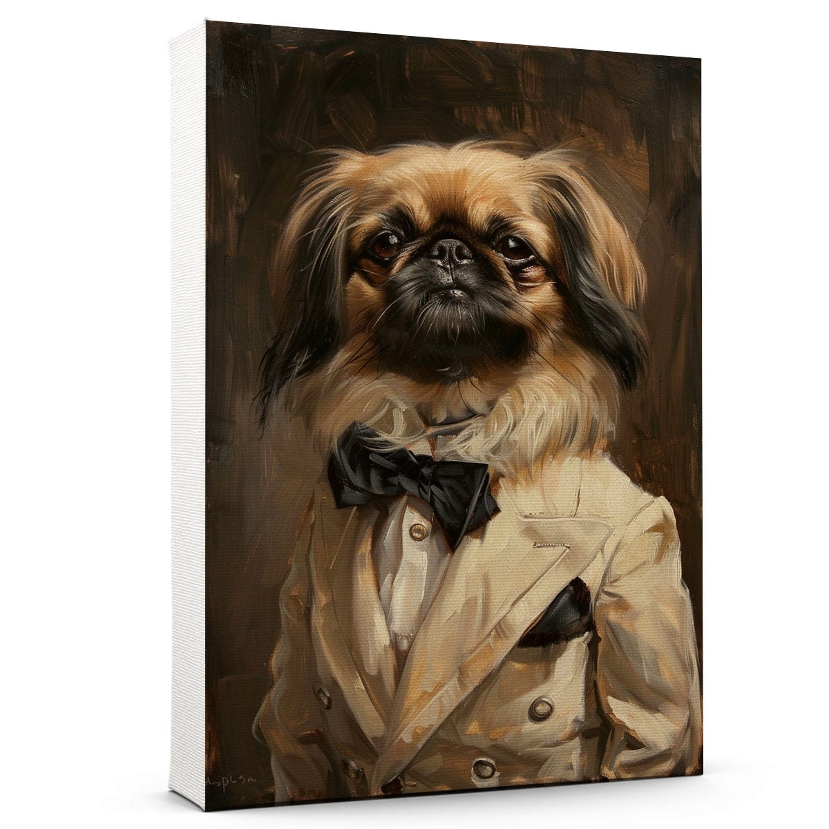 Pekingese Dog Wall Decor Poster Unframe, Pekingese Dog Canvas Frame ...