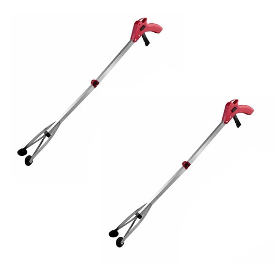 Pekkaxy 2 Pack Foldable Reacher Grabber Tool, Long 32" Foldable ...