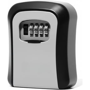 AMIR Key Lock Box, Weatherproof Steel Combination Lockbox, 4-Digit Code ...