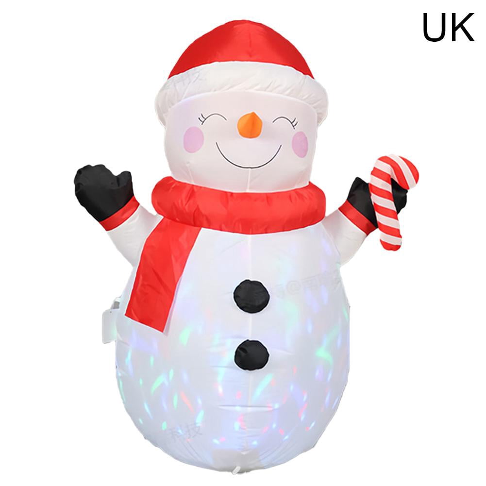 Pekkaxy 4FT Christmas Inflatables Snowman with Led Lights, Blow Ups ...