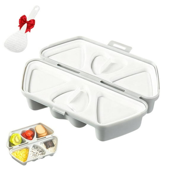 Pekkaxy 6-in-1 Triangle Rice Ball Mold, Non-Stick Onigiri Maker for ...