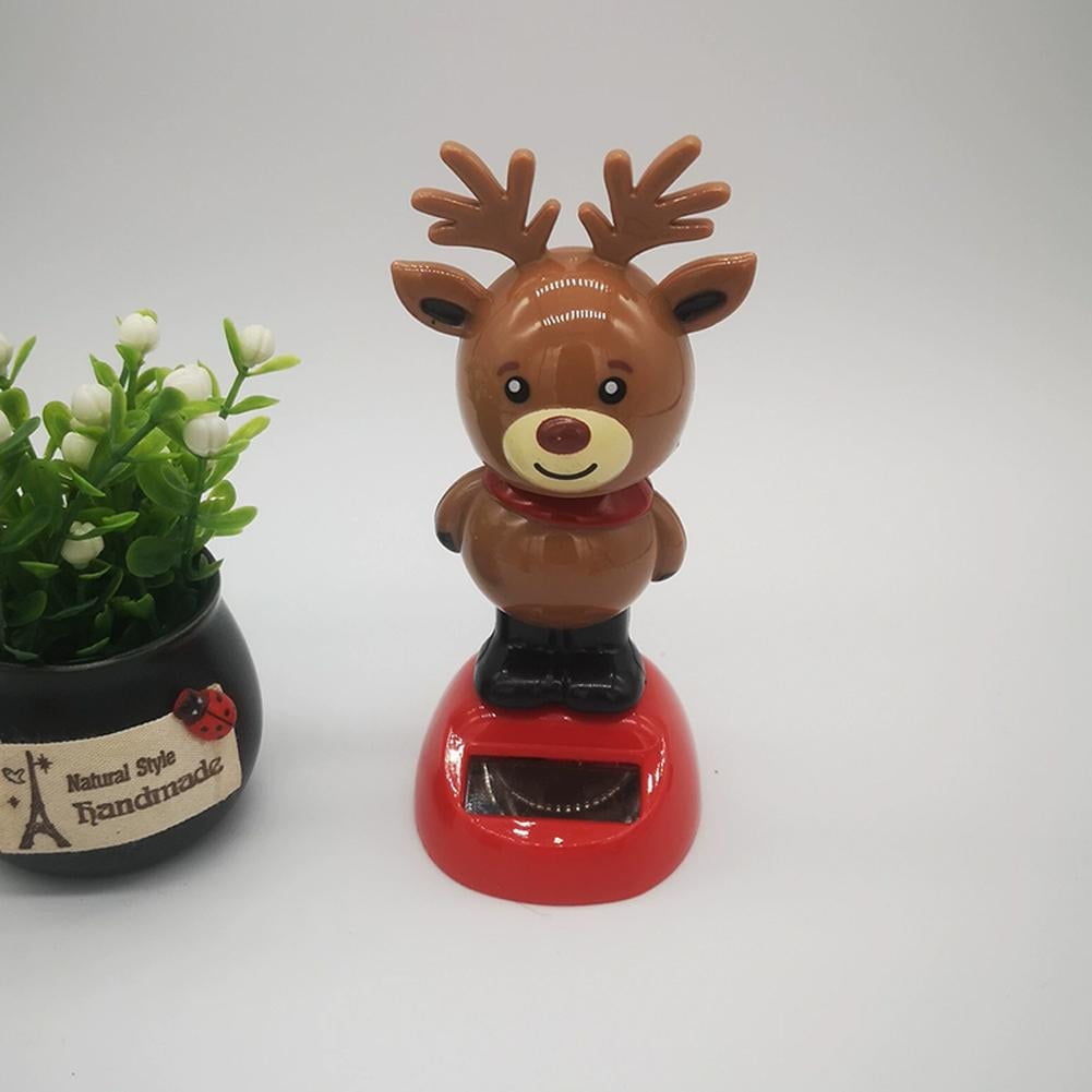Pekkaxy Christmas Car Dashboard Decorations,Solar Powered Dancing Toys ...