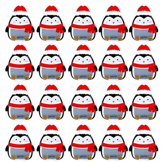 Pekkaxy Christmas Reusable Snack Bags, 20 Count Plastic Goodie Bags ...
