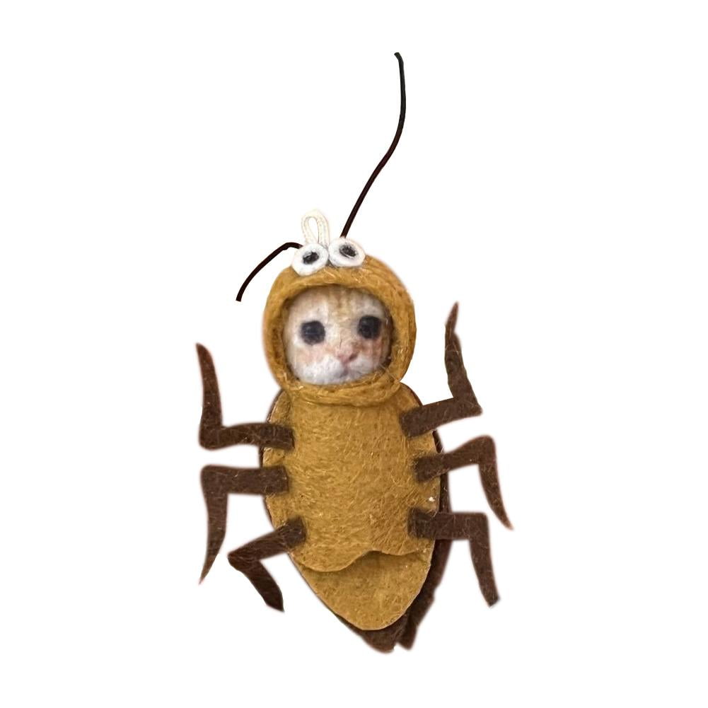 Pekkaxy DIY Cockroach Plush Keychain Kit, Complete Craft Supplies for ...