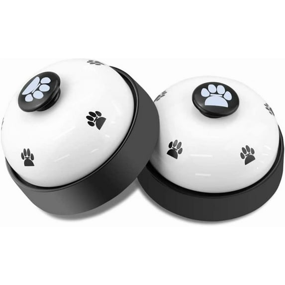 Pekkaxy Dog Puppy Cat Kitten Potty Training Bells, 2 Metal Dog Paw ...
