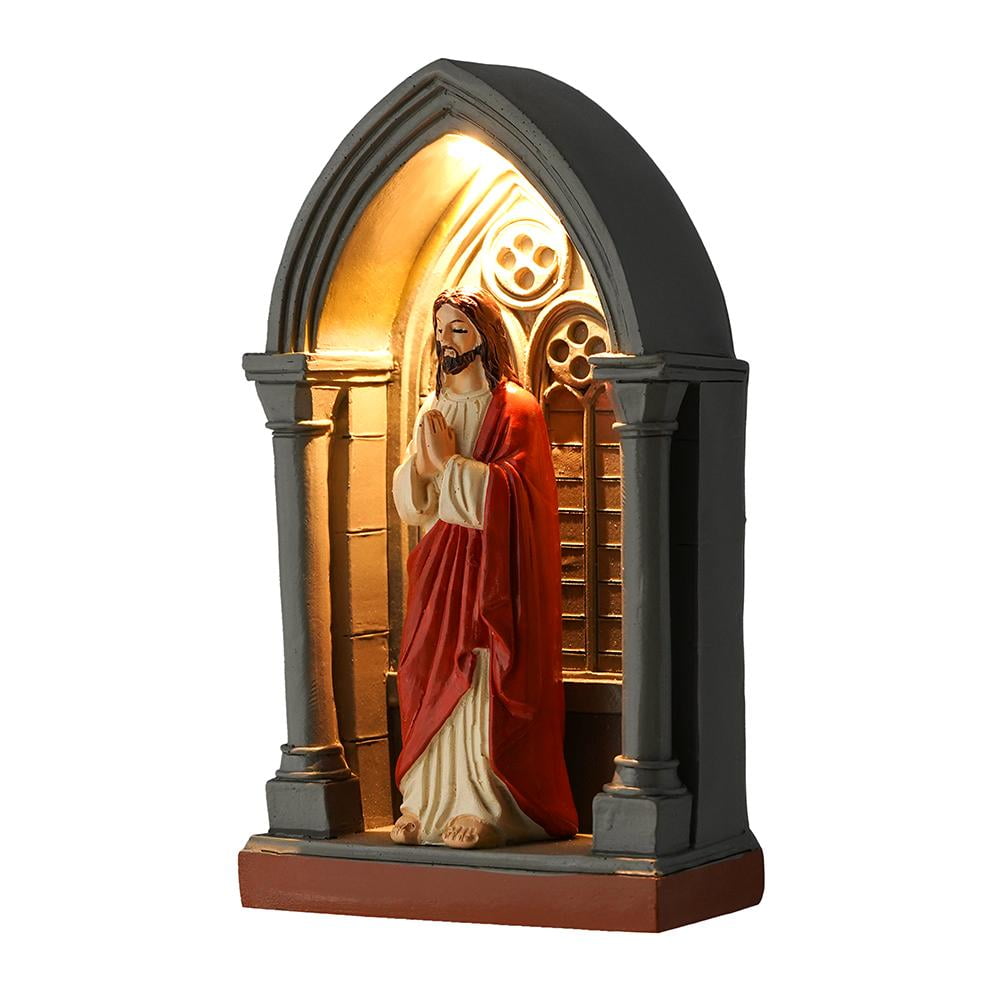 Pekkaxy Virgin Mary LED Devotional Table Lamp, Elegant Sacred Virgin ...