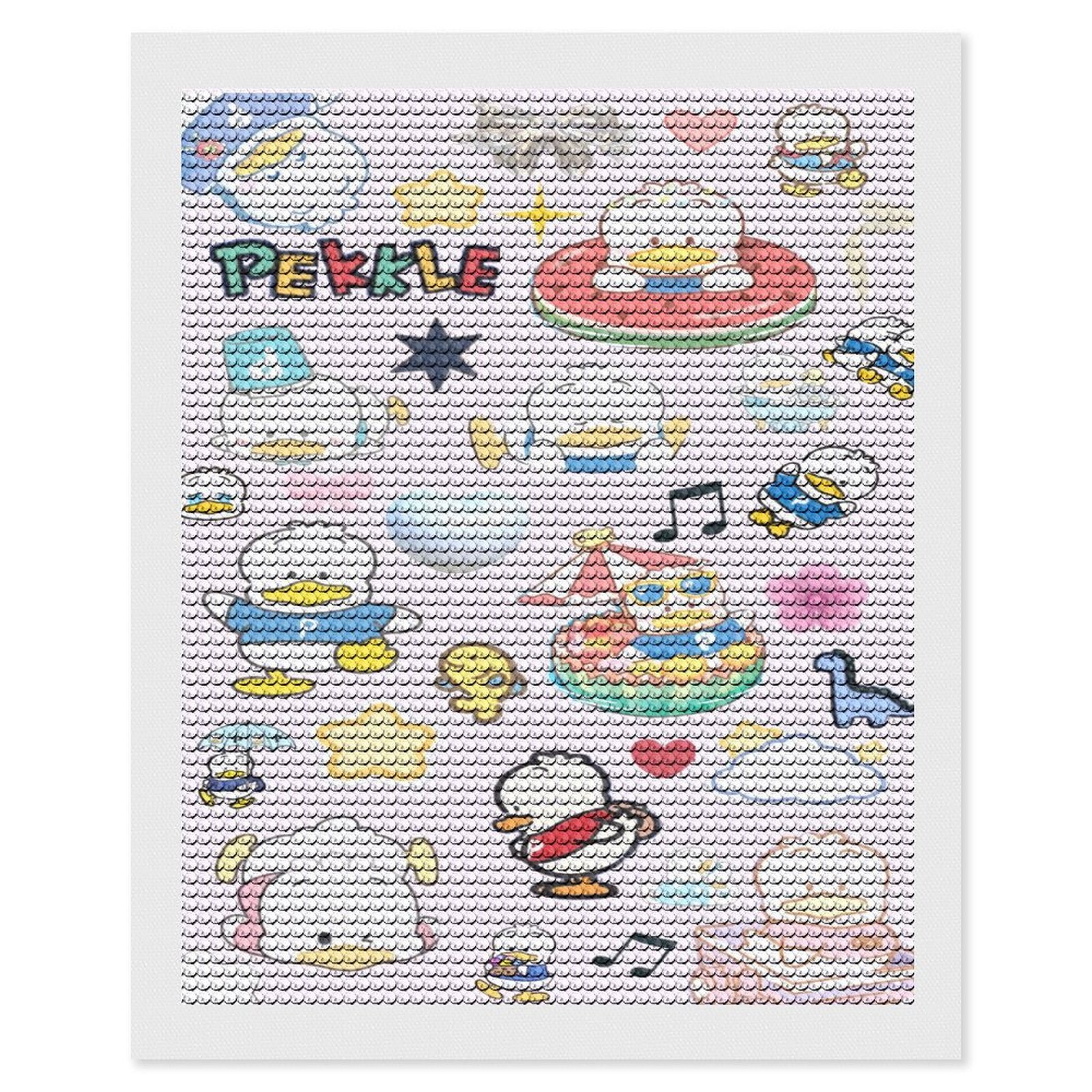 Pekkle Diamond Art Painting Kits, Cartoon Gem Dots Painting for Kids ...