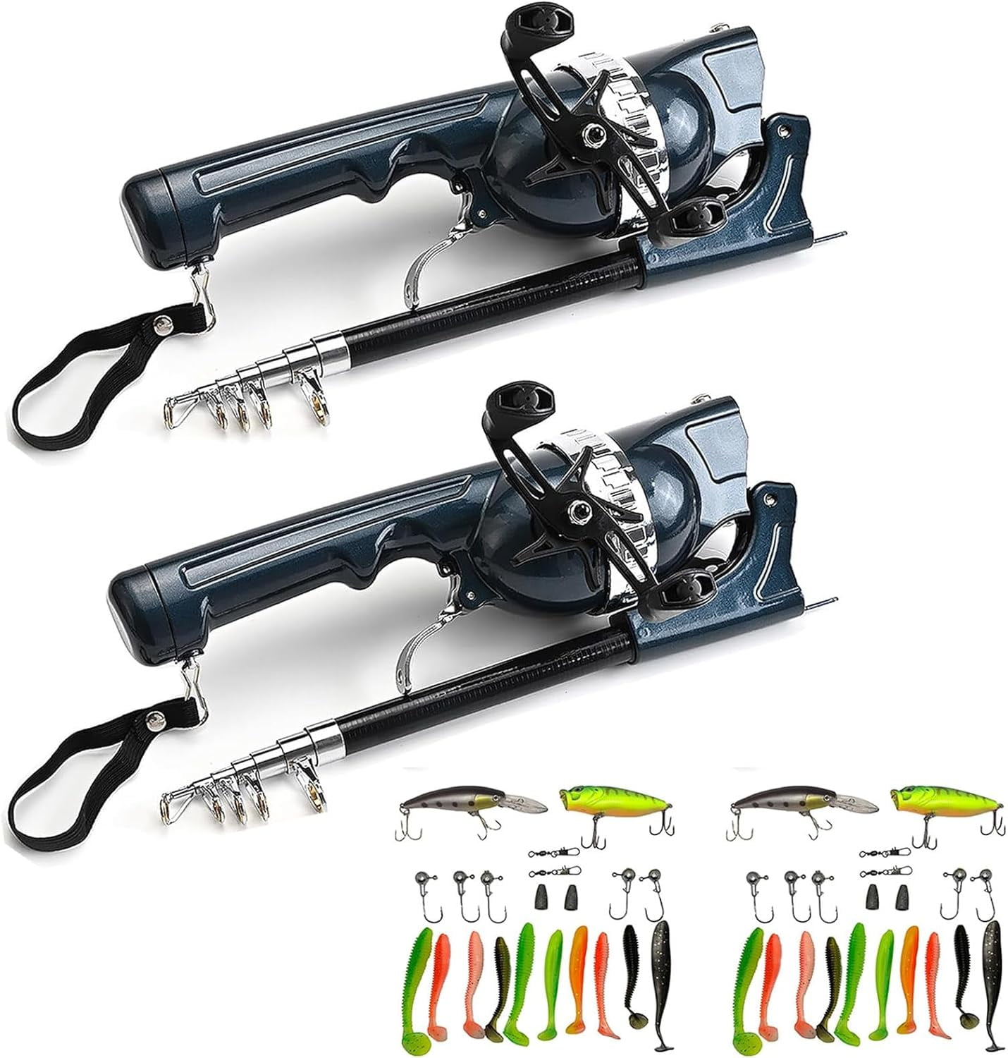 Pekven Easyfish Folding Rod, Pekven Fishing Rod with 21 Fishing ...