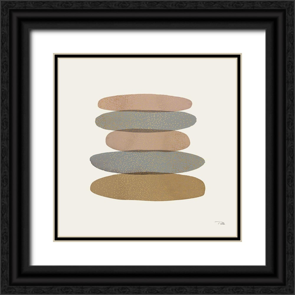 Pela 20x20 Black Ornate Wood Framed with Double Matting Museum Art ...