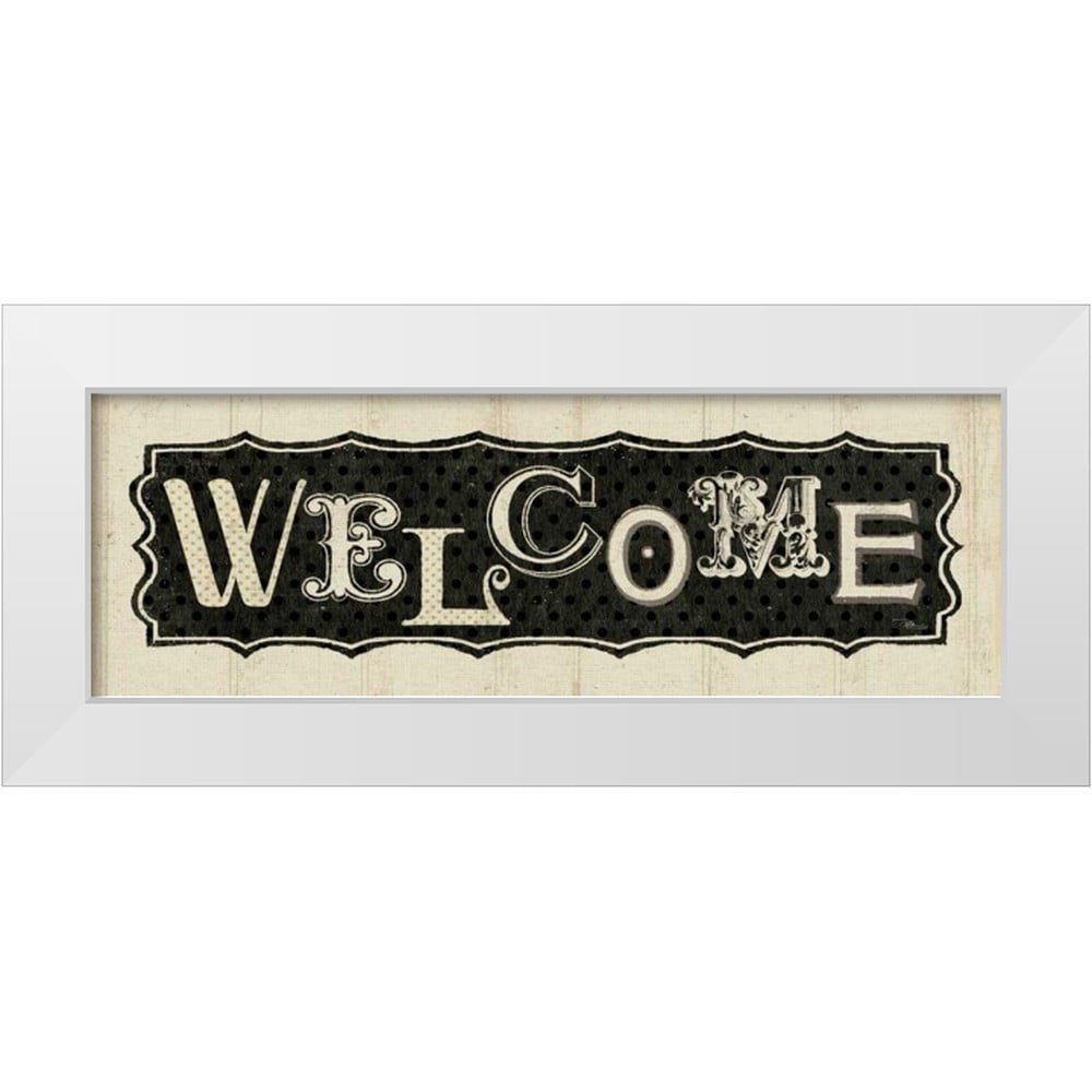 Pela Studio 14x7 White Modern Wood Framed Museum Art Print Titled ...