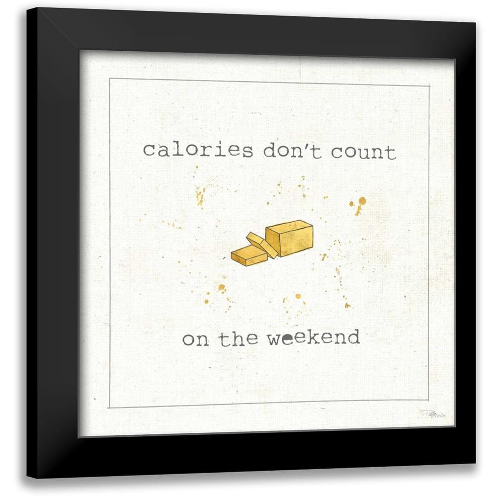 Pela Studio 15x15 Black Modern Framed Museum Art Print Titled - Calorie ...