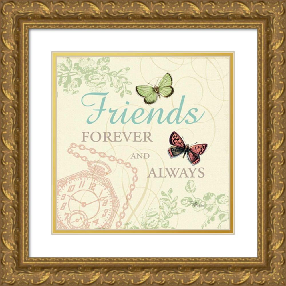 Pela Studio 15x15 Gold Ornate Wood Framed with Double Matting Museum Art Print Titled - Time ...