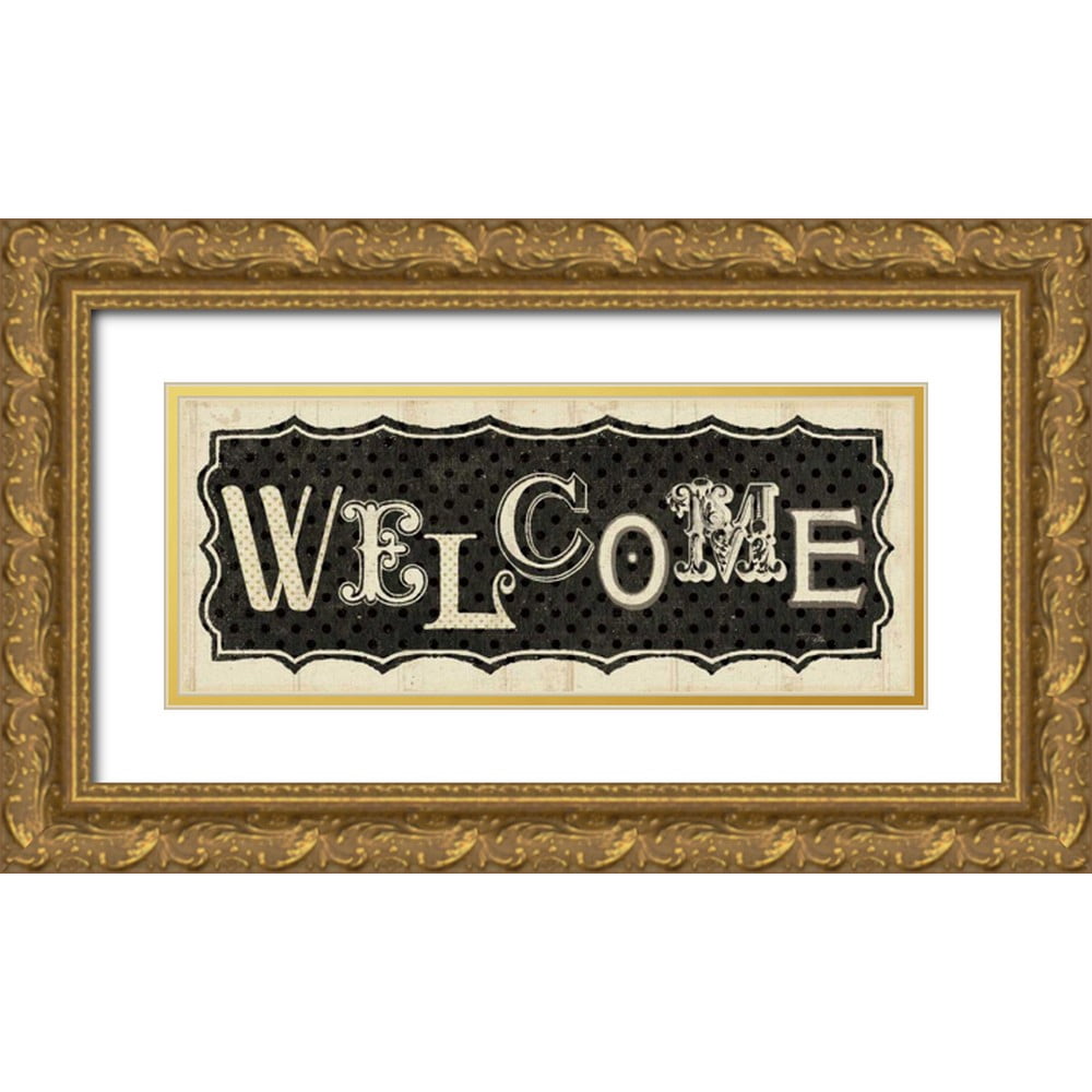 Pela Studio 18x10 Gold Ornate Wood Framed with Double Matting Museum ...