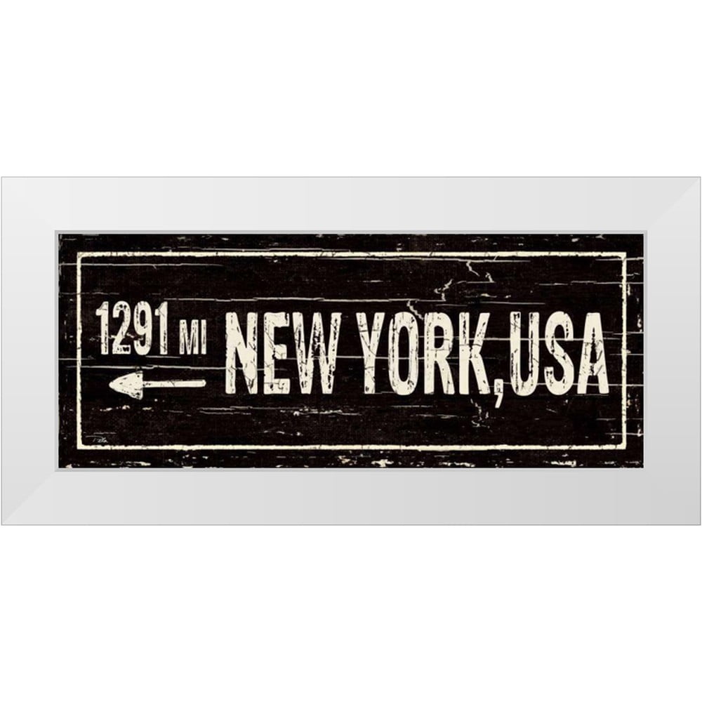 Pela Studio 18x10 White Modern Wood Framed Museum Art Print Titled ...