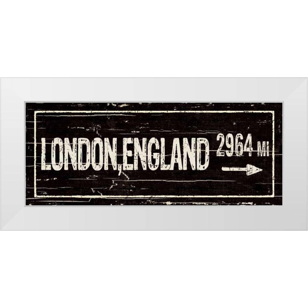 Pela Studio 18x10 White Modern Wood Framed Museum Art Print Titled ...