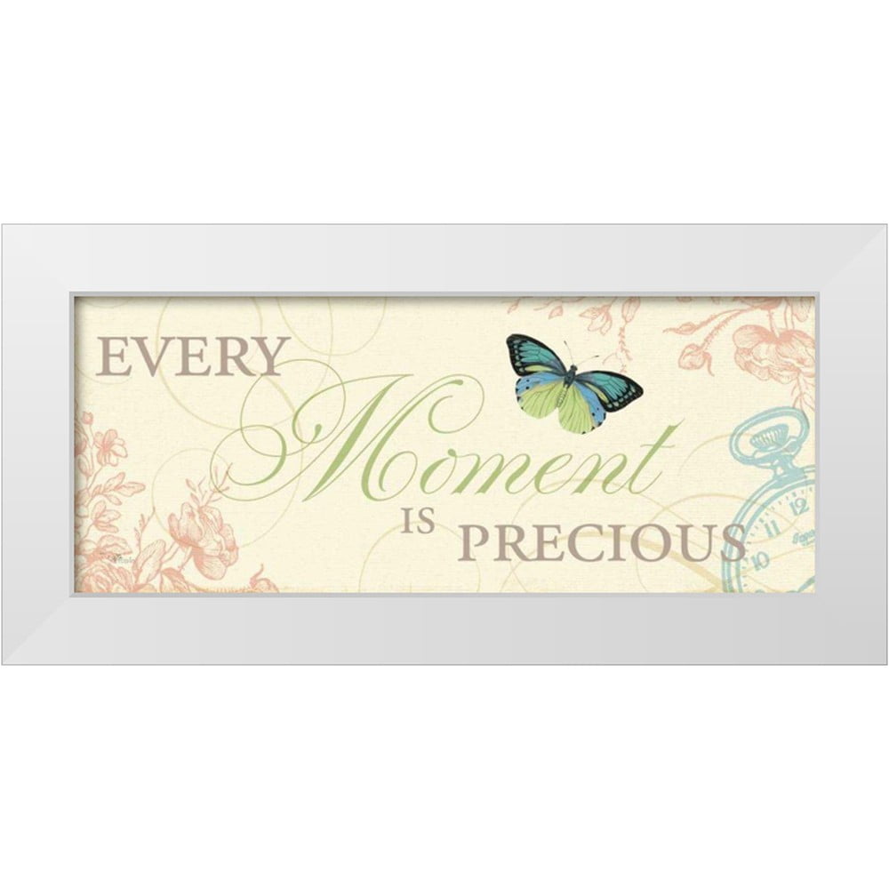 Pela Studio 32x15 White Modern Wood Framed Museum Art Print Titled - Time Flies I - Walmart.com