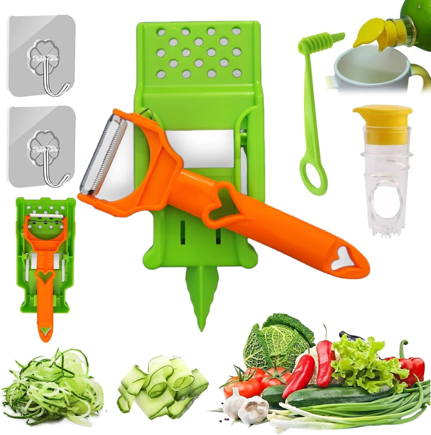 Pelador Multifuncional 2-En-1, Pelador DePapas Electrico, Multi Cutter ...