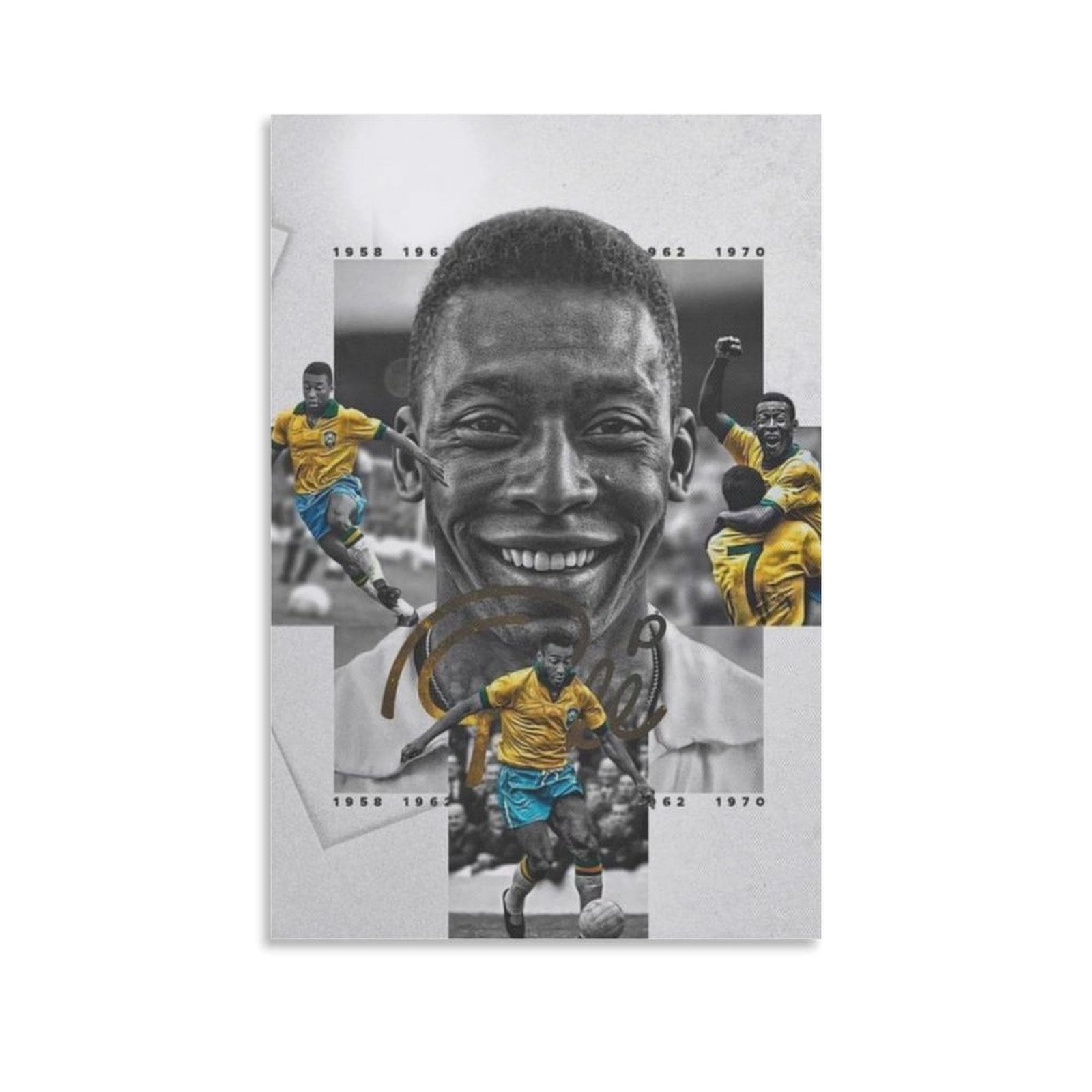 Pele Brazil Poster Canvas Poster Canvas Wall Art Poster Decorative ...
