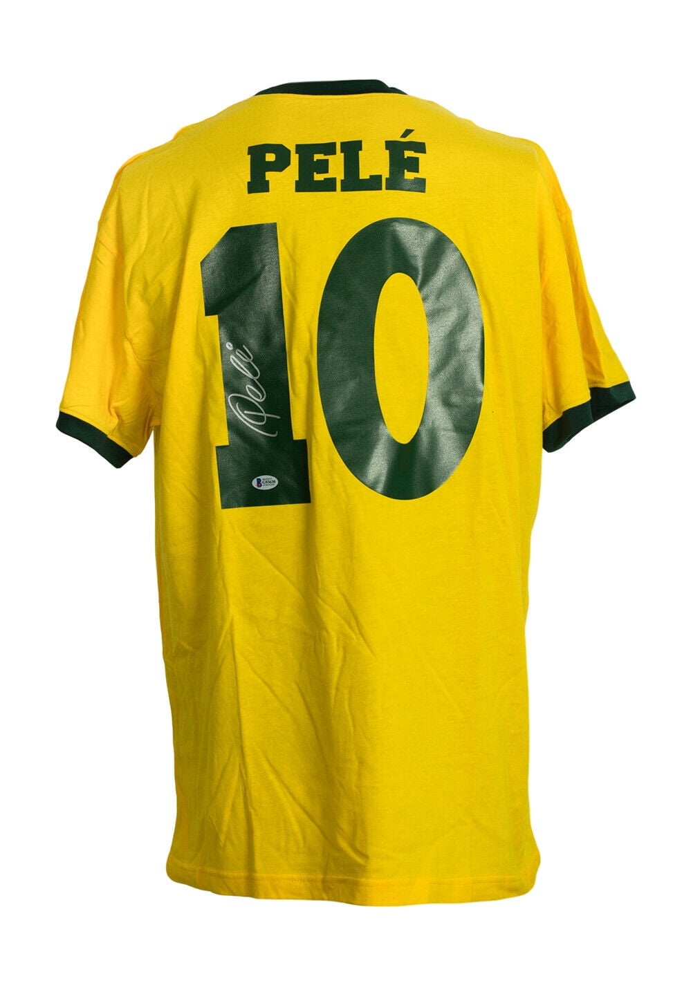 Pele Signed Brazil Soccer Jersey BAS - Walmart.com