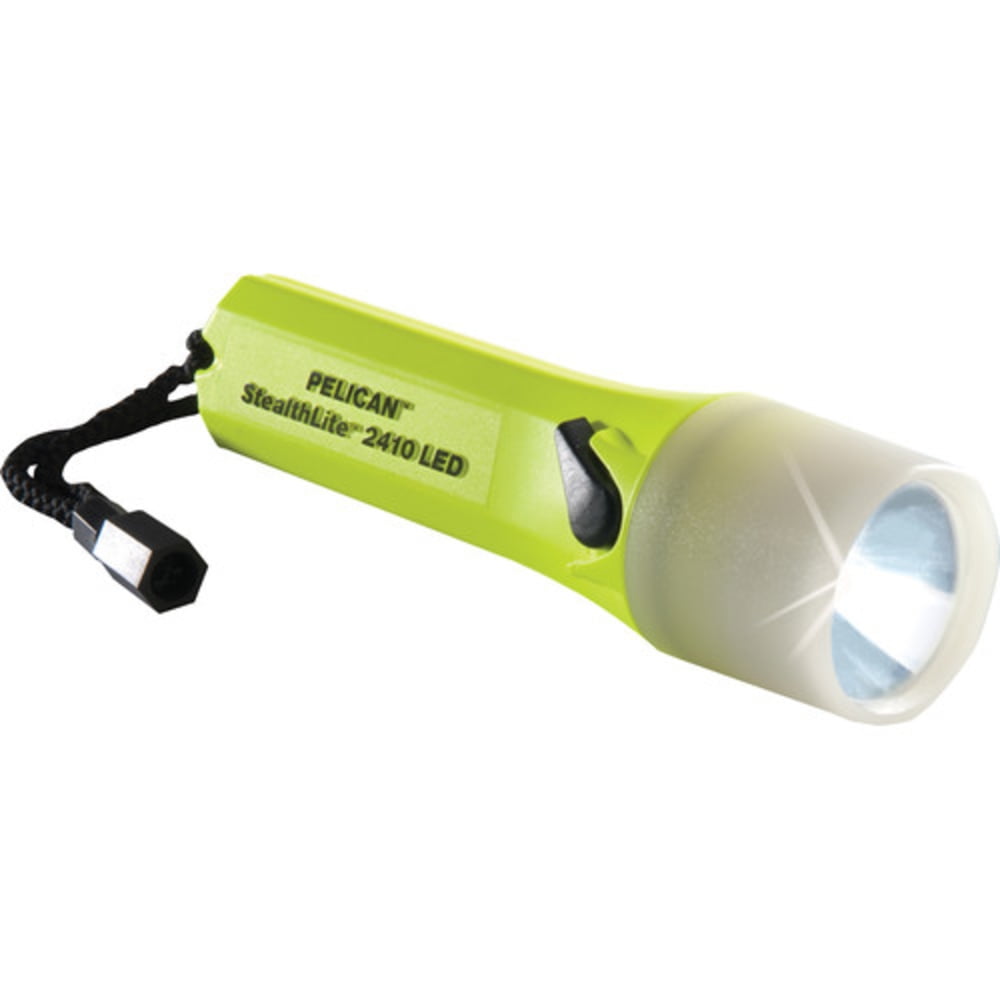 Pelican - 2410 StealthLite LED Flashlight - Yellow - (4) AA - Walmart.com