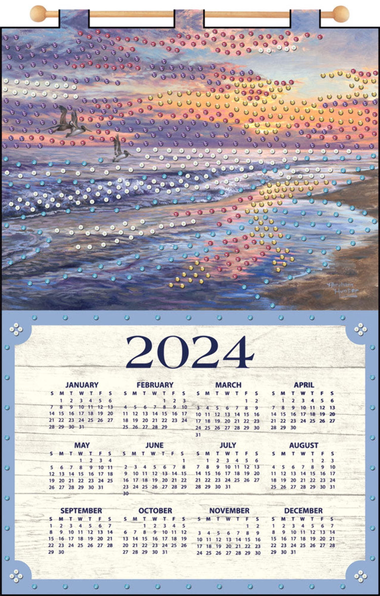 Pelican Beach 2024 Felt Calendar - Walmart.com