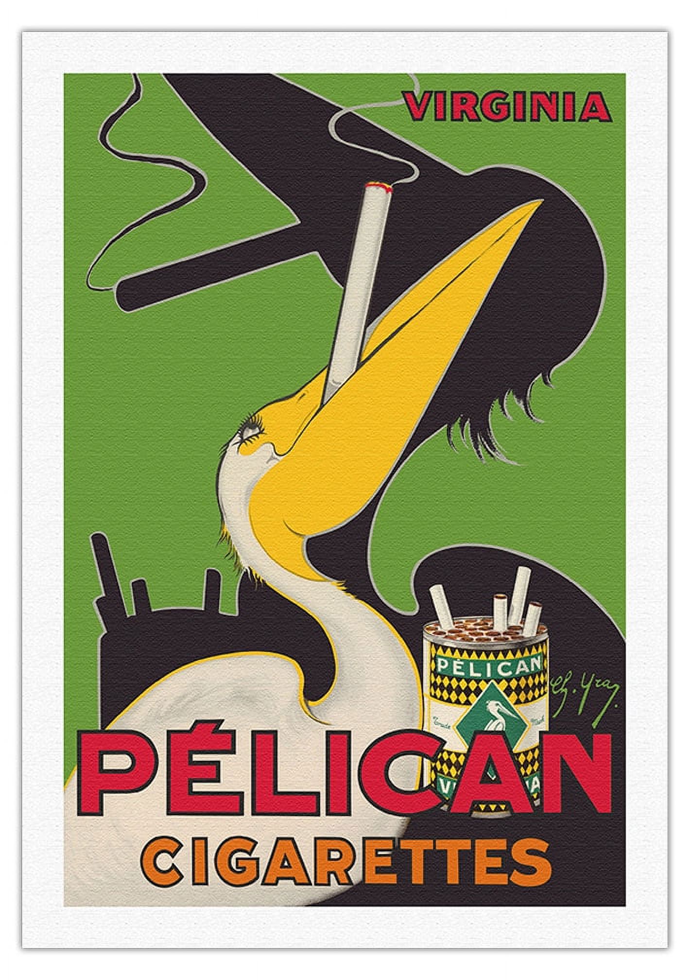 Pelican Cigarettes - American Virginia Tobacco - Vintage Advertising ...