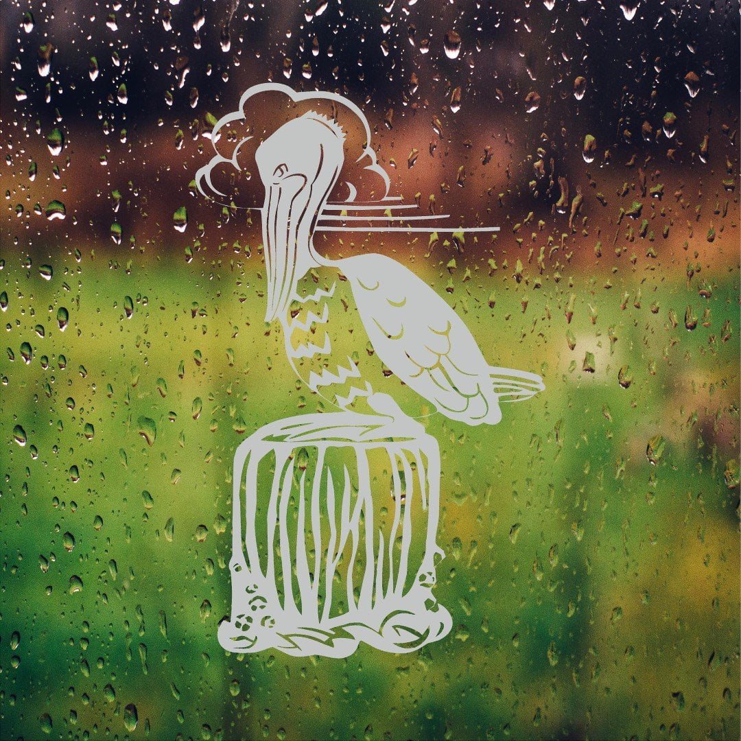 Pelican Etched Glass Decals Vinyl Shower Door Window - Walmart.com