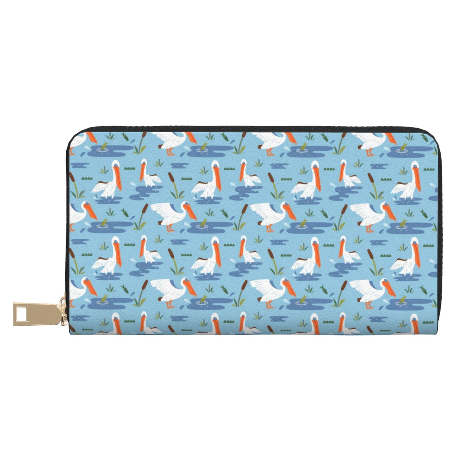 Pelican Fish Wallet Women, Leather Bifold Multi Card Wallet, Women's ...