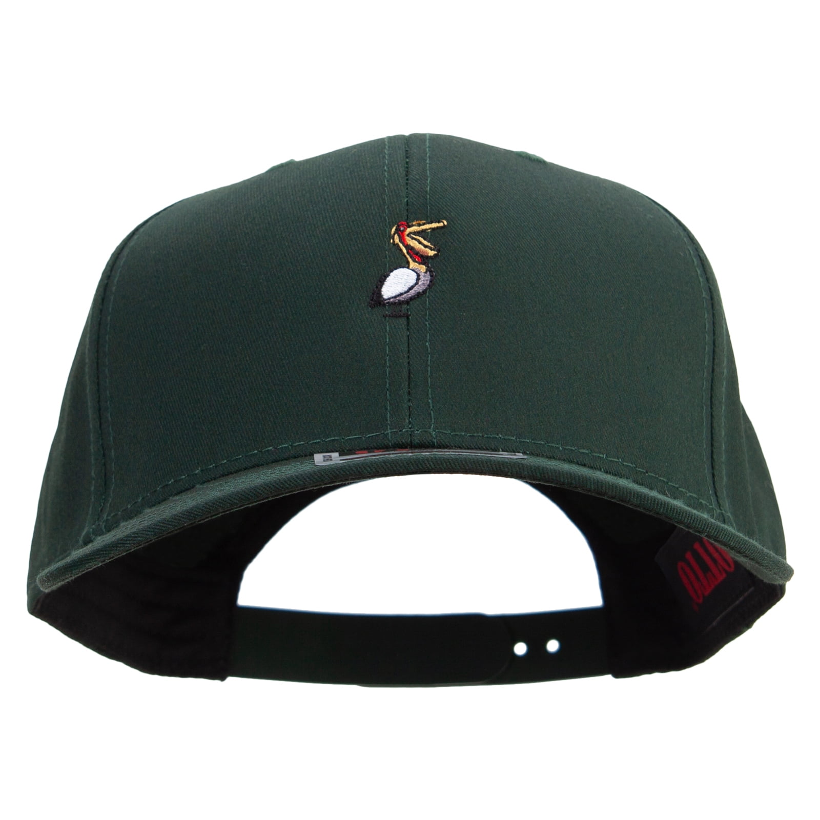 Pelican Logo Embroidered Solid Cotton Twill Prostyle Cap - Dk Green ...