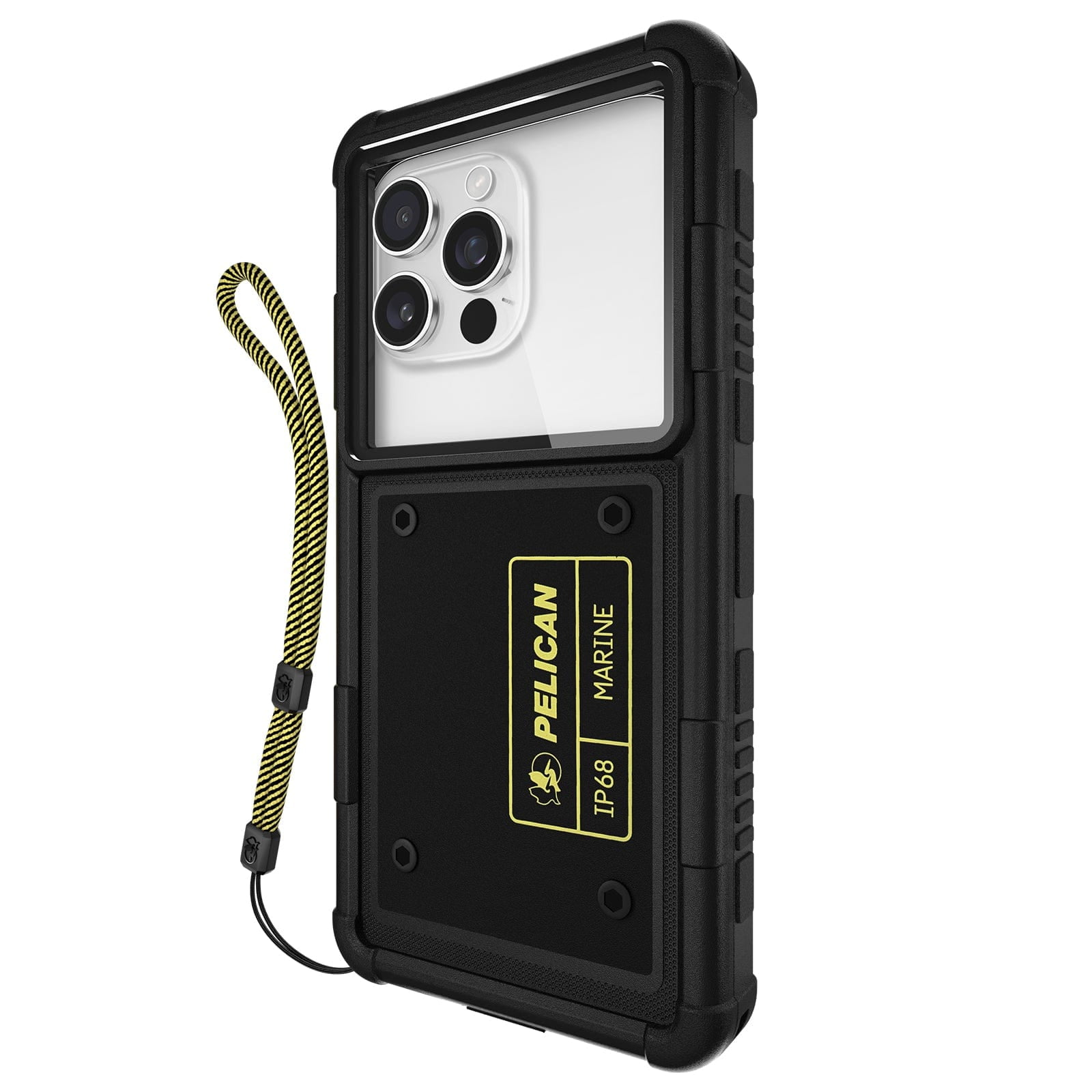 Pelican Marine Waterproof Phone Case - Black/Hi Vis Yellow - Walmart.com