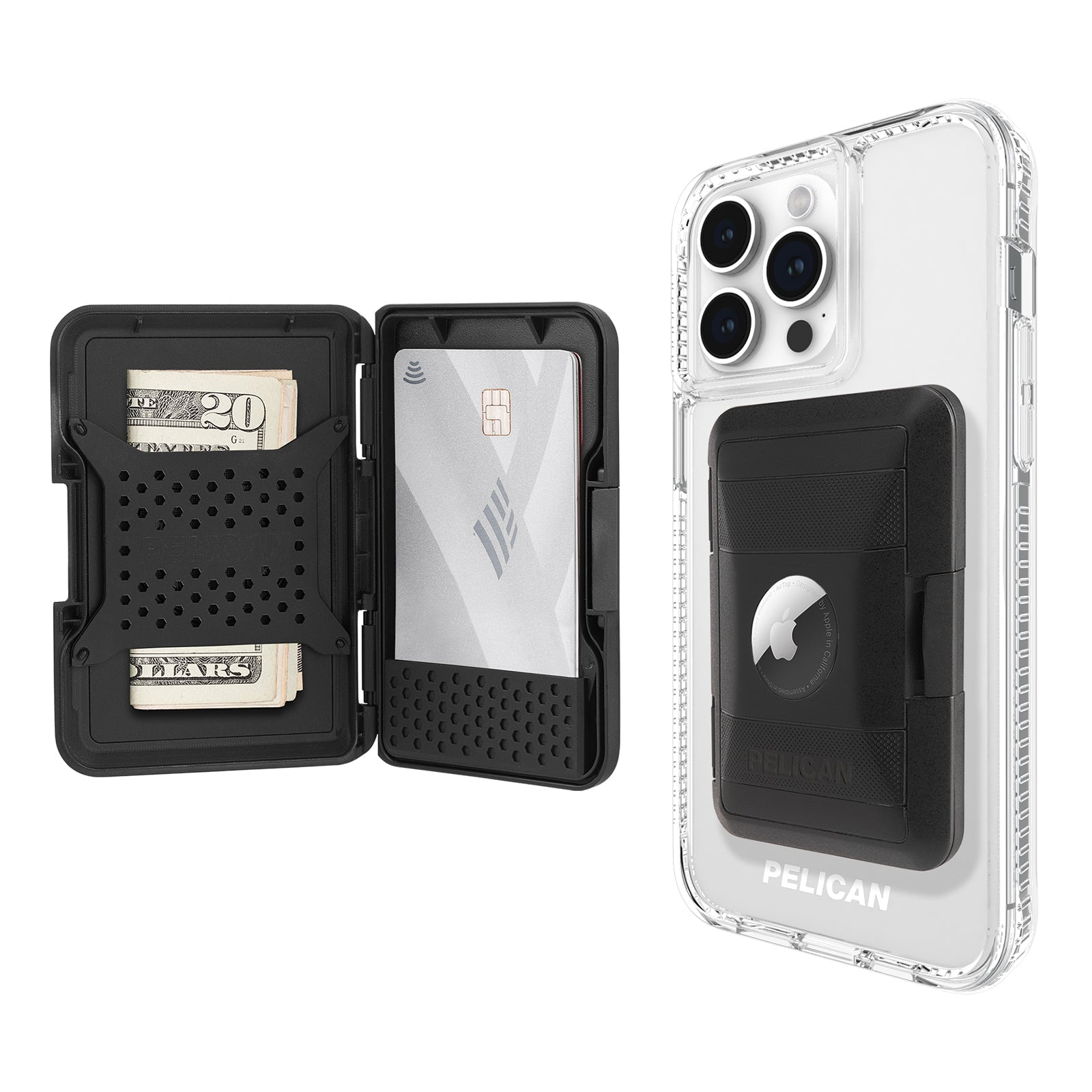 Pelican Protector MagSafe AirTag Wallet - Black - Walmart.com